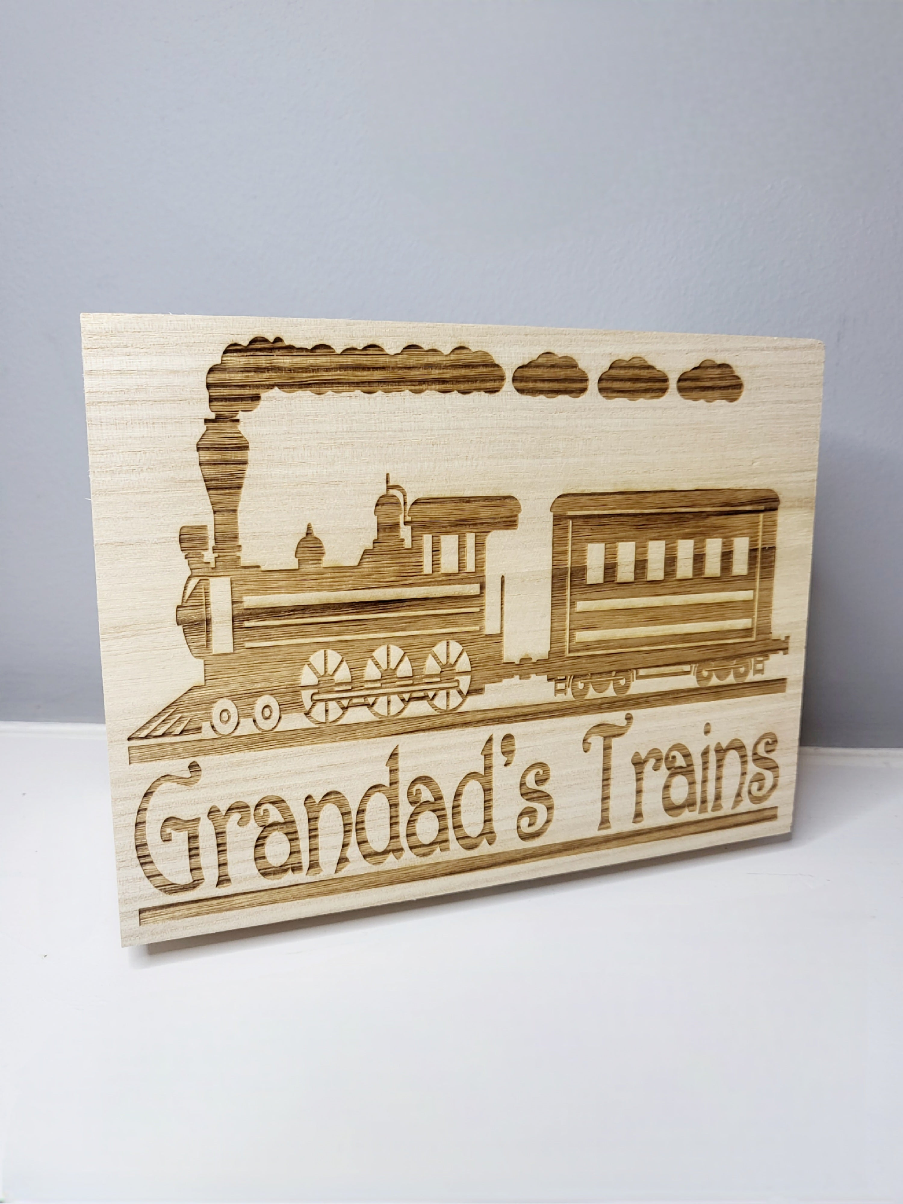 Personalised Train Storage Box – Clear Skye's
